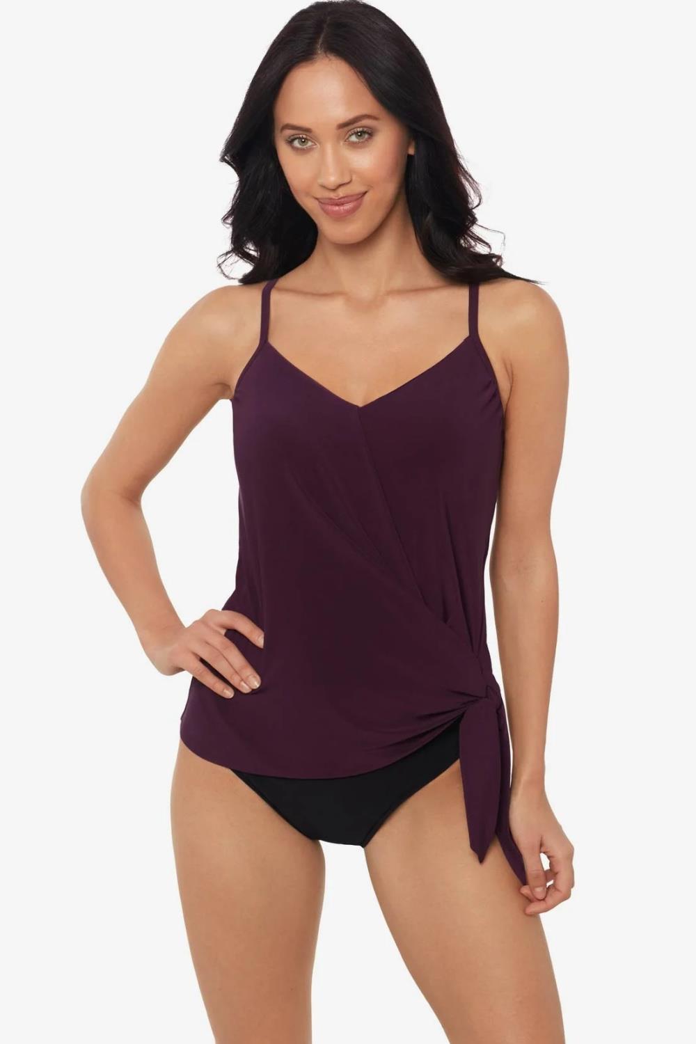 Magicsuit Solids Alex Tankini, Prune