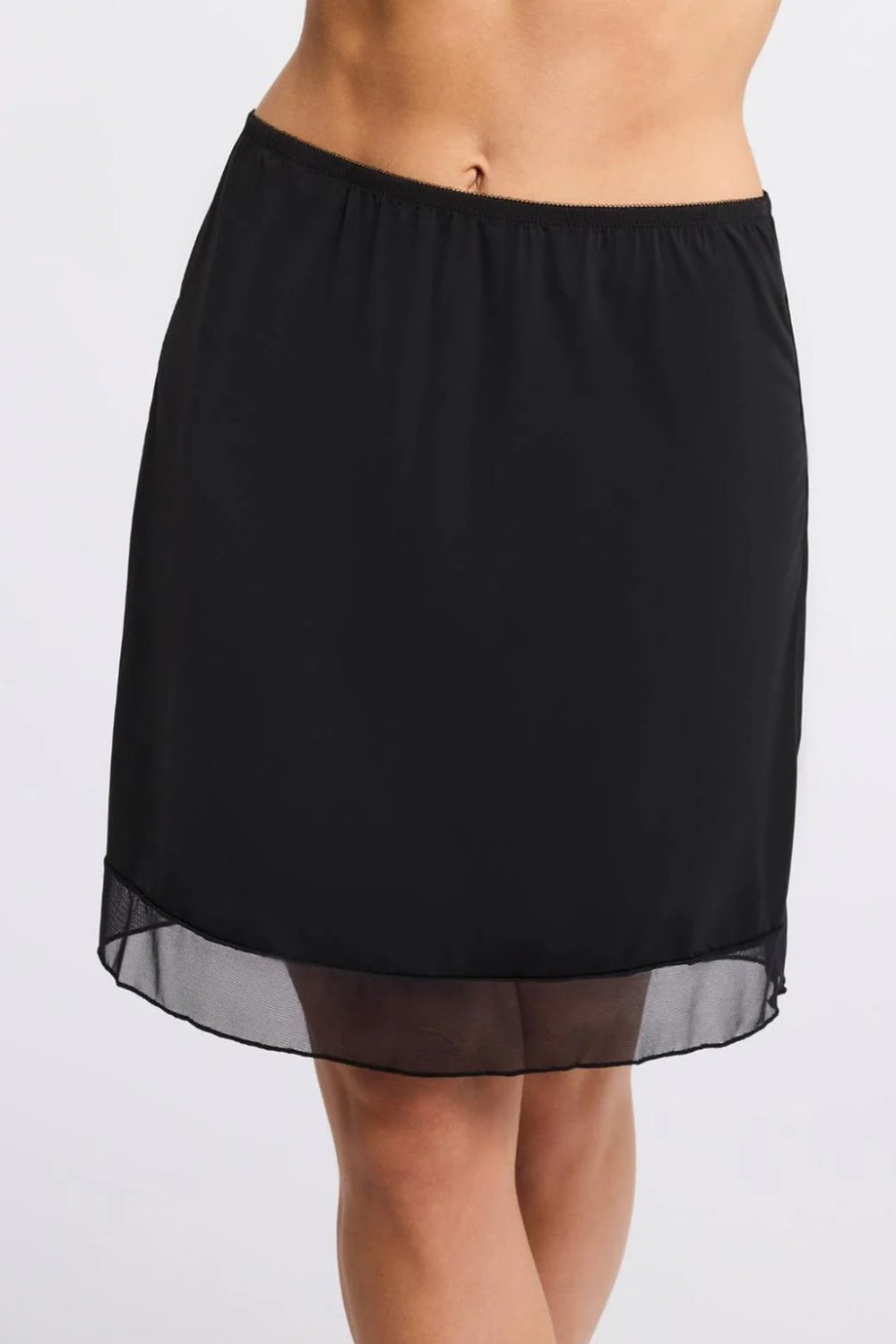 Montelle Intimates Soft Microfiber Half Slip, Black