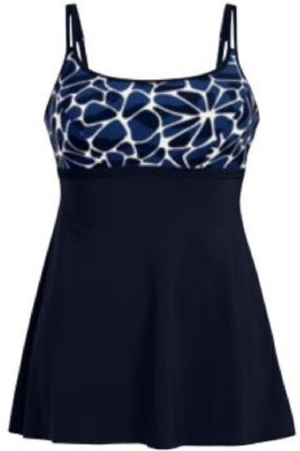 Anita Care Swim Jena Mastectomy Tankini,Black/Pool Blue