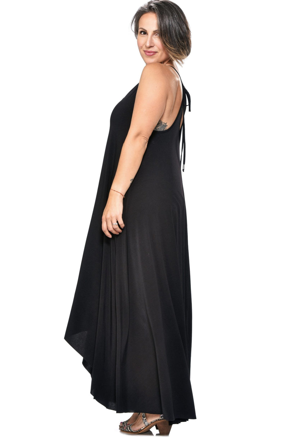 Rapz Statement Dress, Black