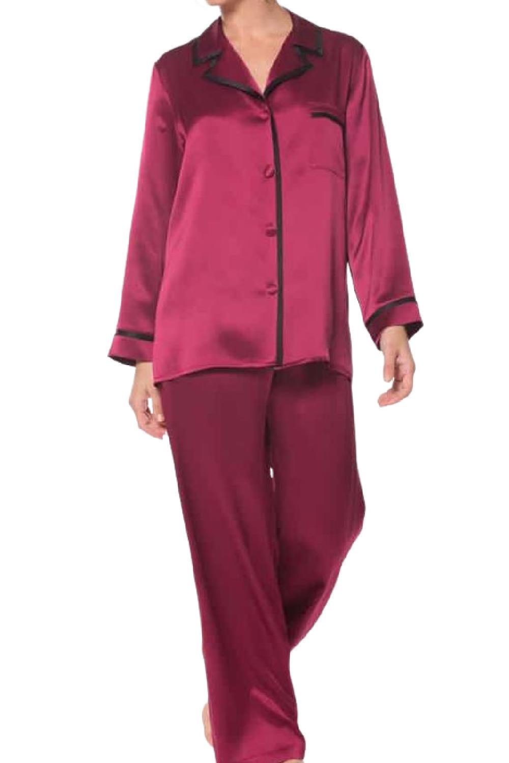 Christine Coco 2 Piece PJ Set, Ruby/Kohl