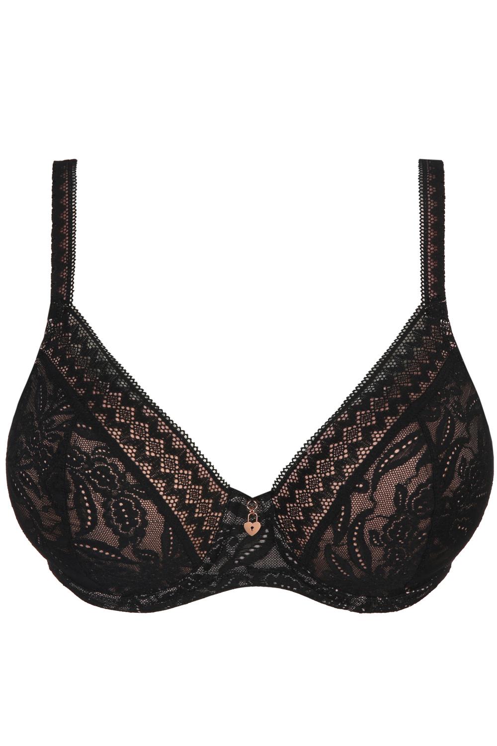 PrimaDonna Twist Palermo Heart Shaped Bra, Black